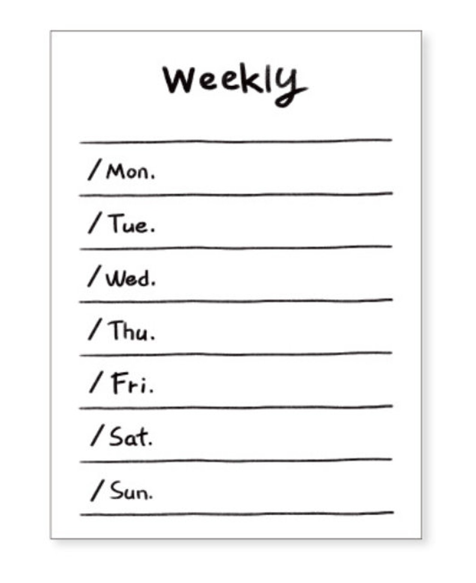 Weekly Plan Sticky Notes Wishlist Grid Memo Pad Checklist | Etsy