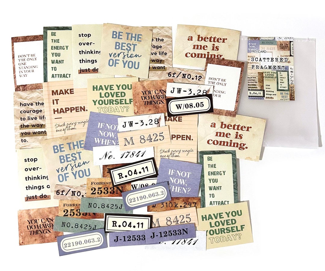 40 Pcs Quotes Sticker, Motivational Quotes Sticker Junk Journal ...