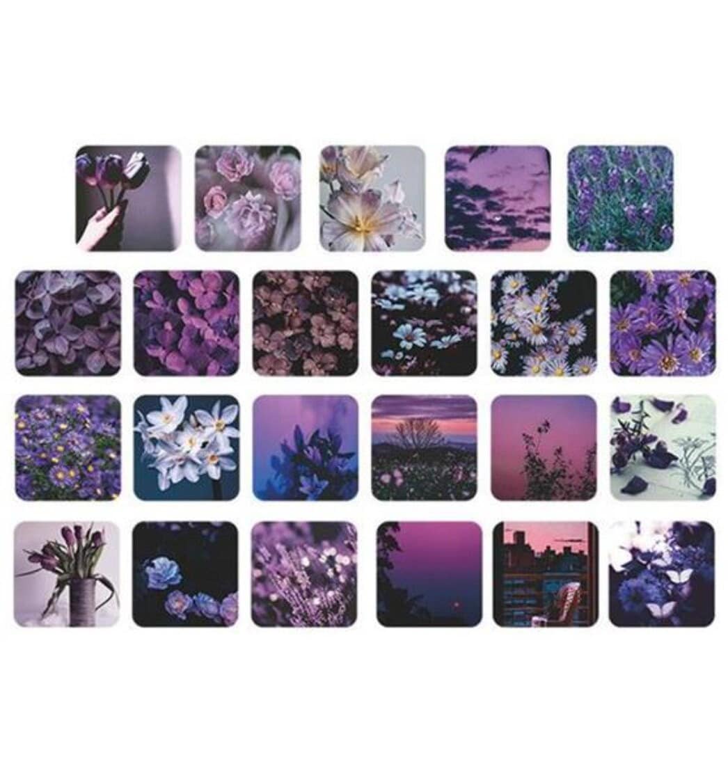 46 Pcs Purple Aesthetic Stickers Scenery Sticker Pack - Etsy