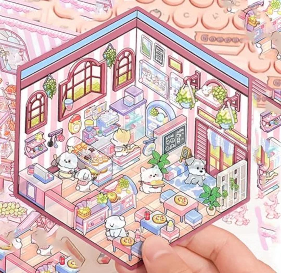 3D DIY Scene Sticker, Bakery Stickers, Bread, Journal Kit, Scrapbooking ...