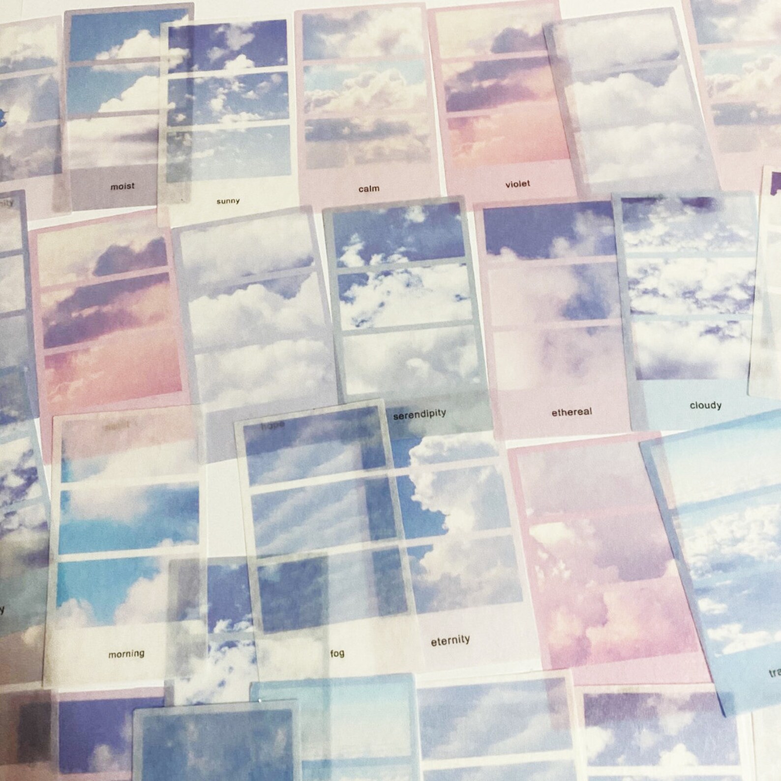 40 Pcs Cloudy Sky Washi Sticker Window Scrap Booking Bullet - Etsy