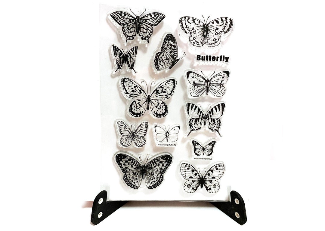 Butterfly Stamp, Butterflies Clear Transparent Stamp, Insects Rubber ...