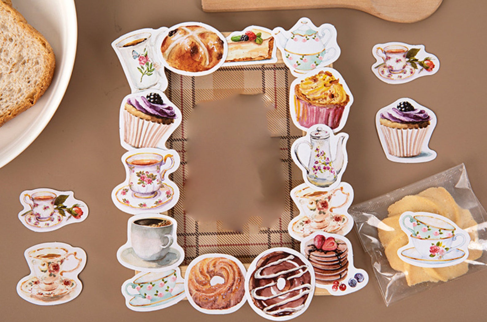45 Pcs Desserts Sticker Pack Cupcake Sticker Sweets - Etsy