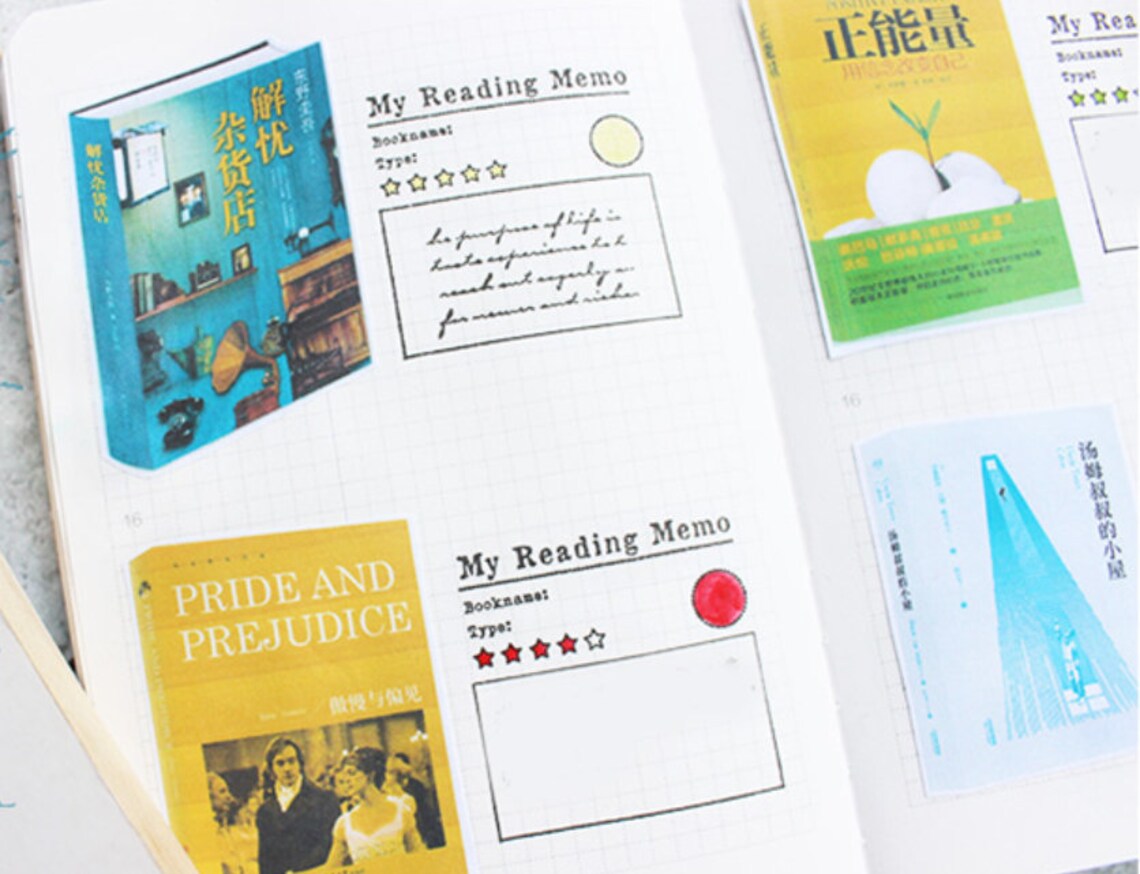 Book Review Stamp Reading Memo Wooden Stamp Rubber Stamp - Etsy