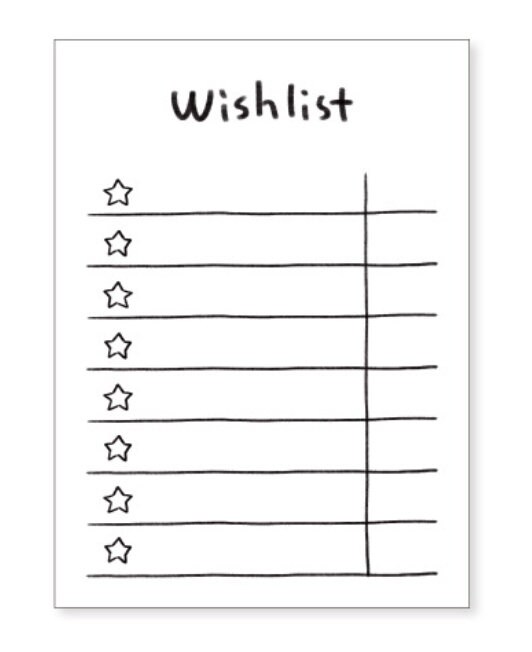 Weekly Plan Sticky Notes Wishlist Grid Memo Pad Checklist | Etsy