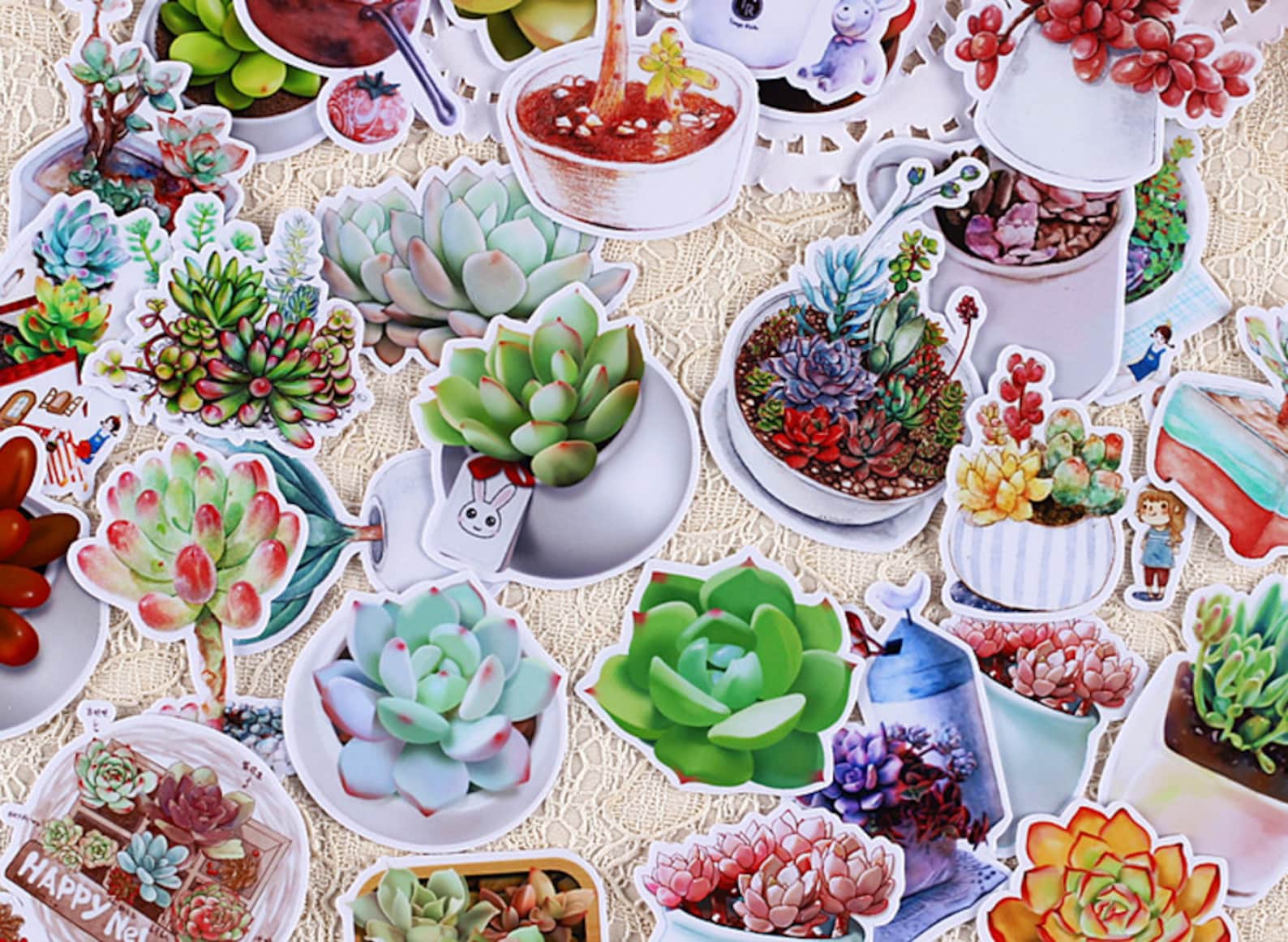26 Pcs Succulents Sticker Pack Succulent Sticker Plants | Etsy