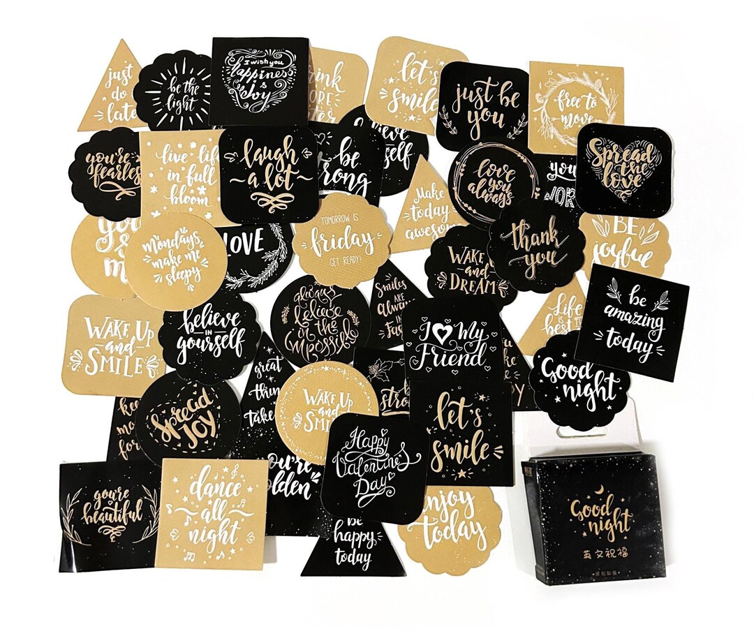 45 Pcs Positive Quotes Sticker, Greetings Sticker, Motivational Quote ...
