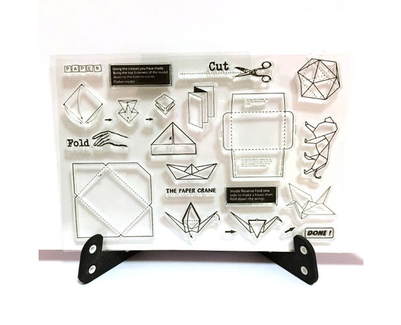 Origami Stamp Paper Origami Clear Transparent Stamp Paper | Etsy