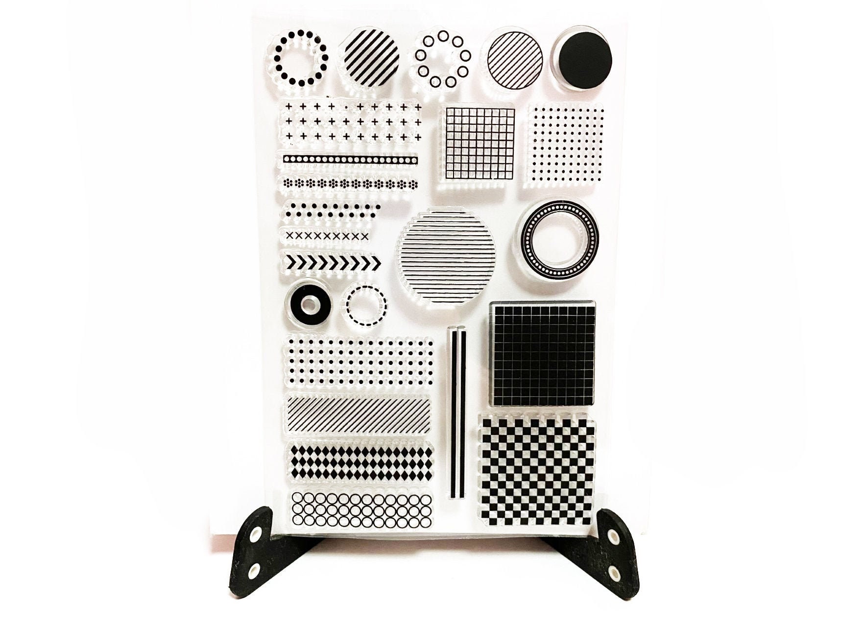 Shapes Stamp Round Circle Clear Transparent Stamp Splatter - Etsy