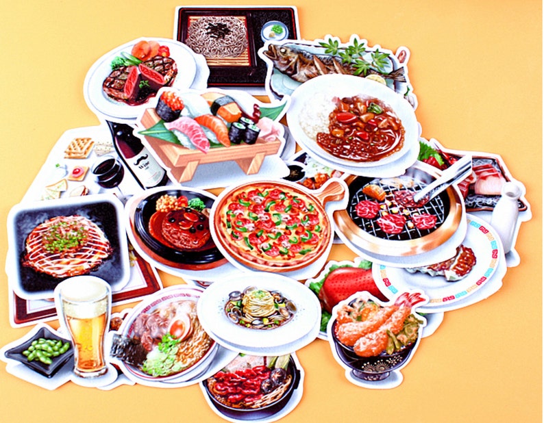 28 Pcs Delicious Food Sticker Pack Pizza Stickers Beer - Etsy