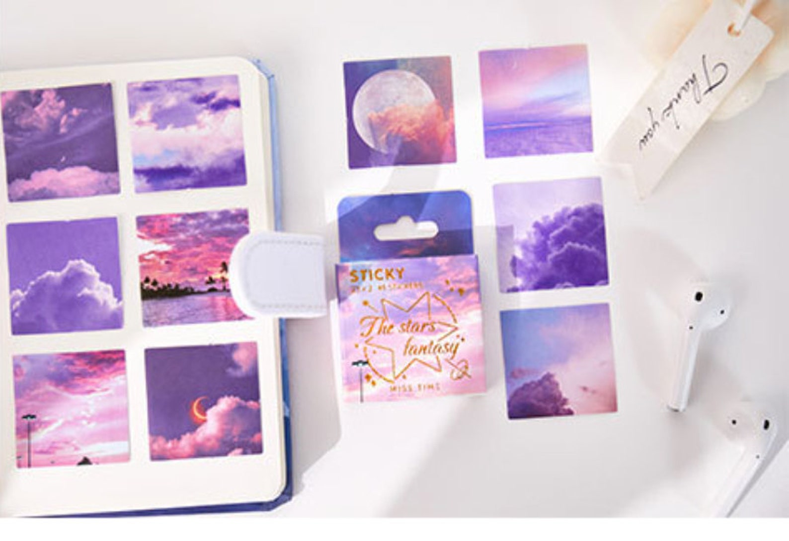 46 Pcs Sky Stickers Scenery Sticker Flakes Planner | Etsy