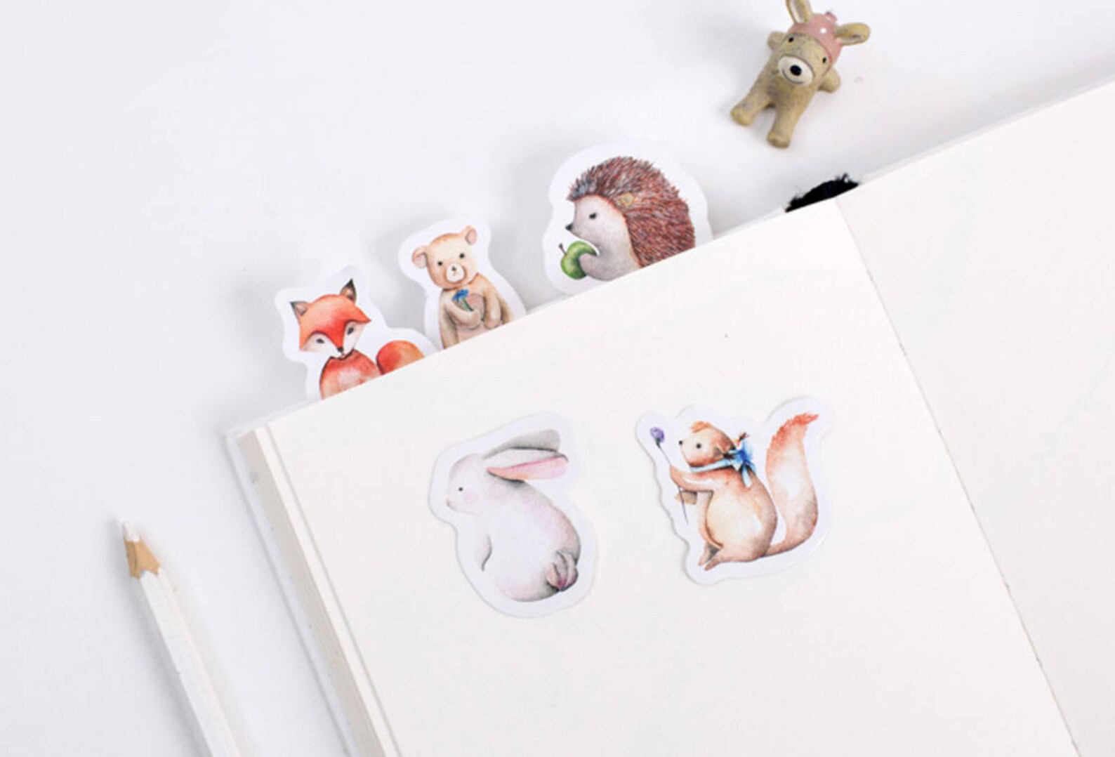 45 Pcs Cute Forest Animal Sticker Animals Sticker Flakes Pet | Etsy