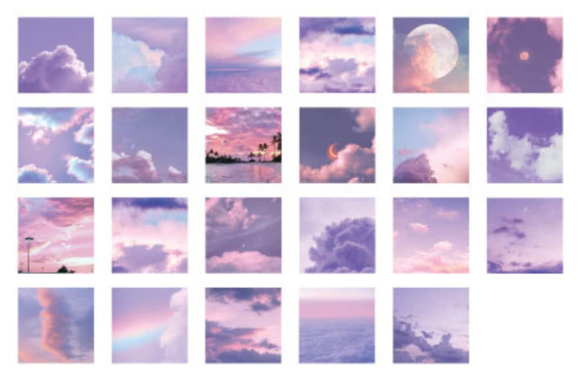 46 Pcs Sky Stickers Scenery Sticker Flakes Planner | Etsy