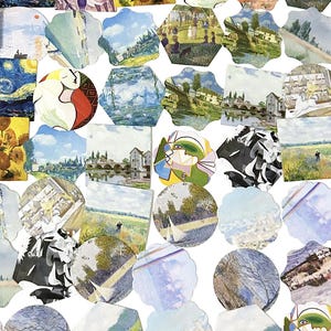 45 Pcs Artist Masterpieces Sticker Pack, Art Gallery Sticker, Night Sky ...