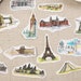 40 Pcs Landmark Sticker, Travel Watercolor Sticker Pack, Place of ...