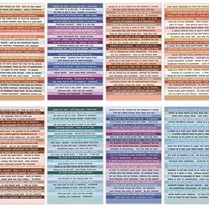 8 Sheets Quotes Sticker, Motivational Quote, Scrapbook, Junk Journal ...