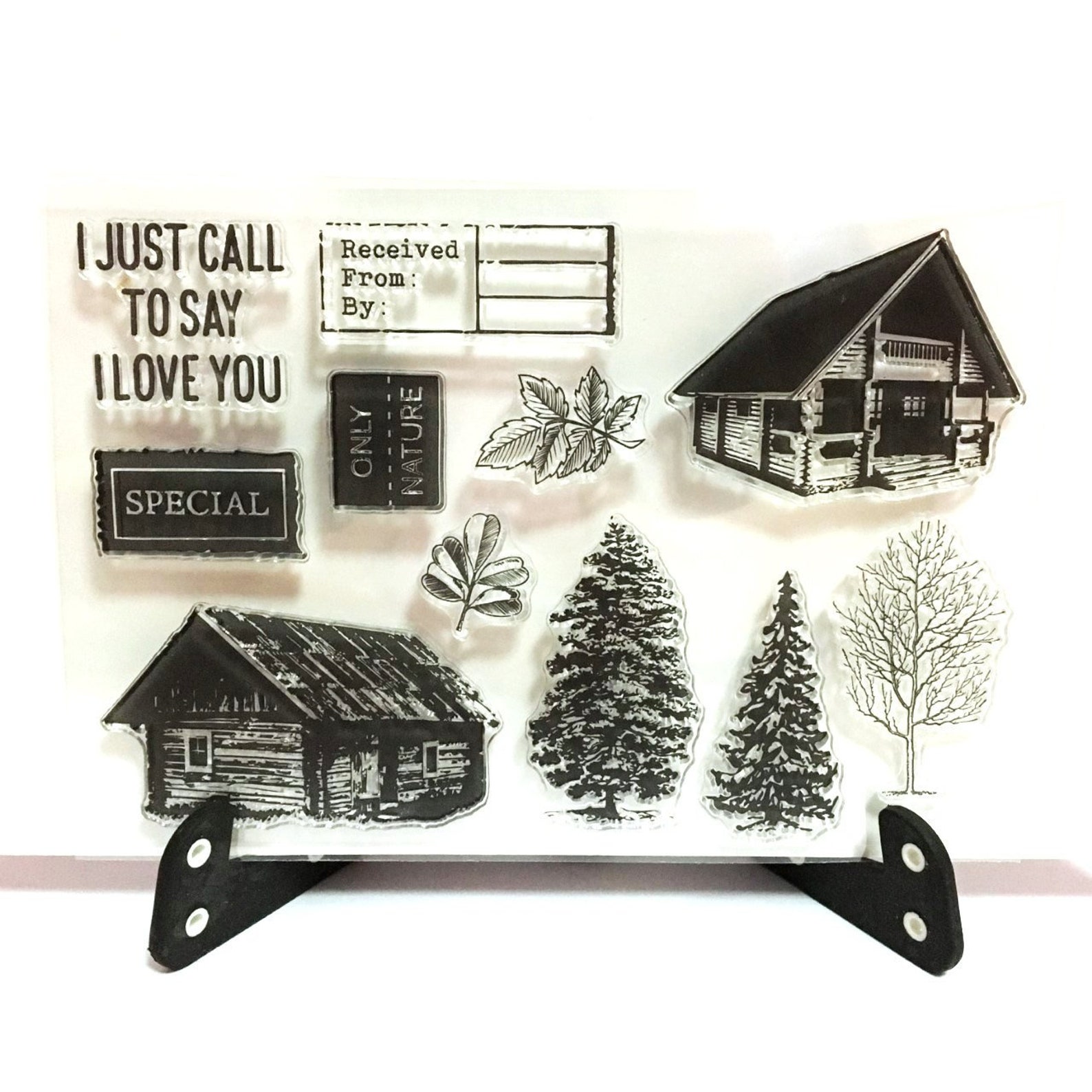 Tree Stamp Trees Clear Transparent Stamp Tree Silhouette - Etsy