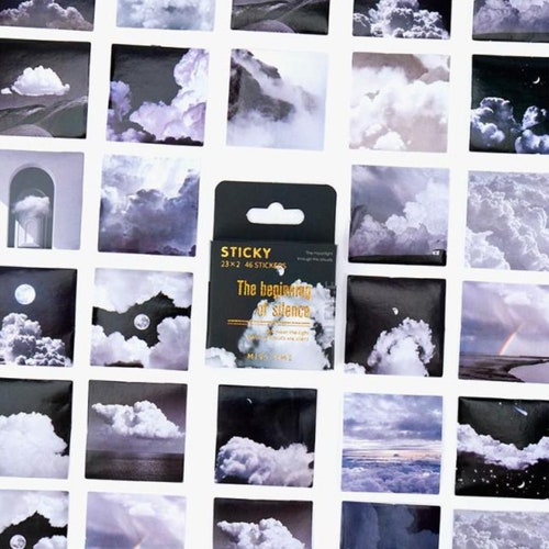 30 Pcs Pastel Sky Sticker Pack Clouds Sticker Bullet - Etsy