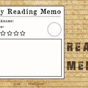 Book Review Stamp Reading Memo Wooden Stamp Rubber Stamp - Etsy