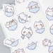 45 Pcs Cat in a Bowl Sticker, Cats Kitten Sticker Flakes, Pet Animals ...