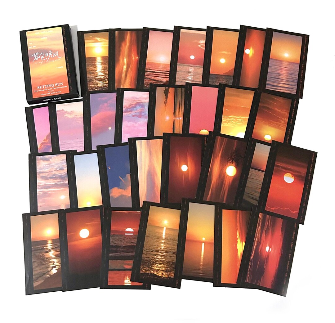 30 Pcs Sky Sticker, Sea Sticker, Planner, Junk Journal Kit, Sunset ...
