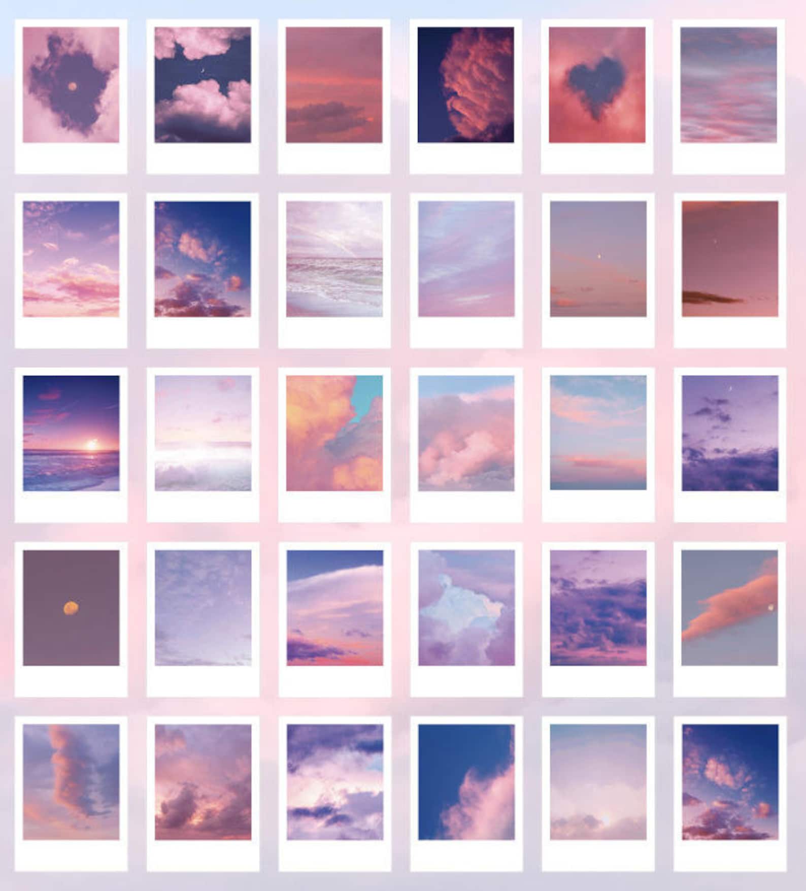 30 Pcs Pastel Sky Sticker Pack Clouds Sticker Bullet - Etsy