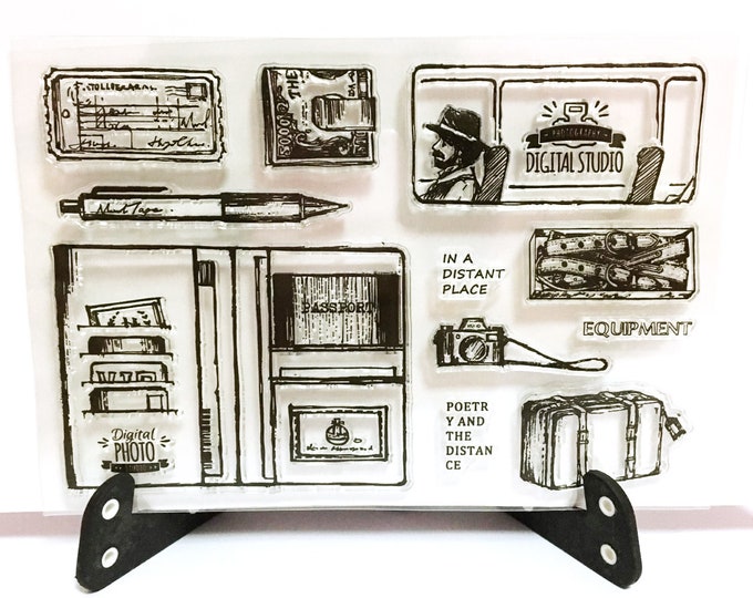 Passport Stamp, Travel Clear Transparent Stamp, Traveler Notebook ...