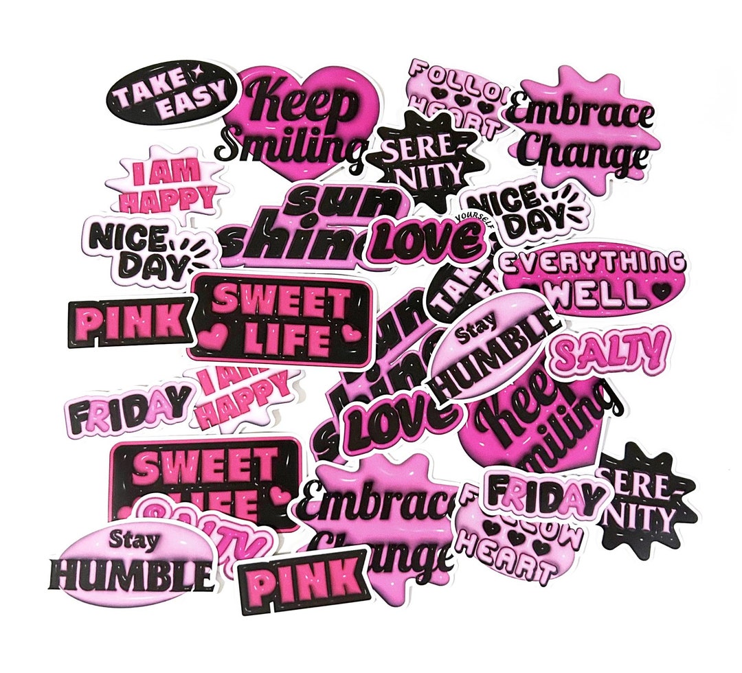 30 Pcs Quotes Sticker Pack, Words Sticker, Scrap Booking, Journal, Junk ...
