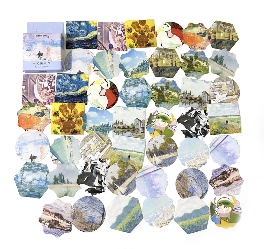 45 Pcs Artist Masterpieces Sticker Pack, Art Gallery Sticker, Night Sky ...