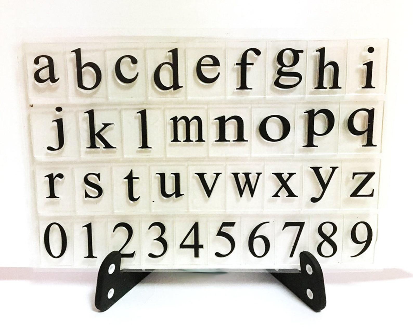 Alphabet Number Stamp Clear Transparent Stamp Rubber Stamp - Etsy