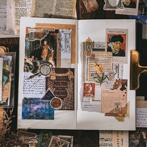 200 Pcs Artist Junk Journal Kit Letters Sticker Pack Memo - Etsy