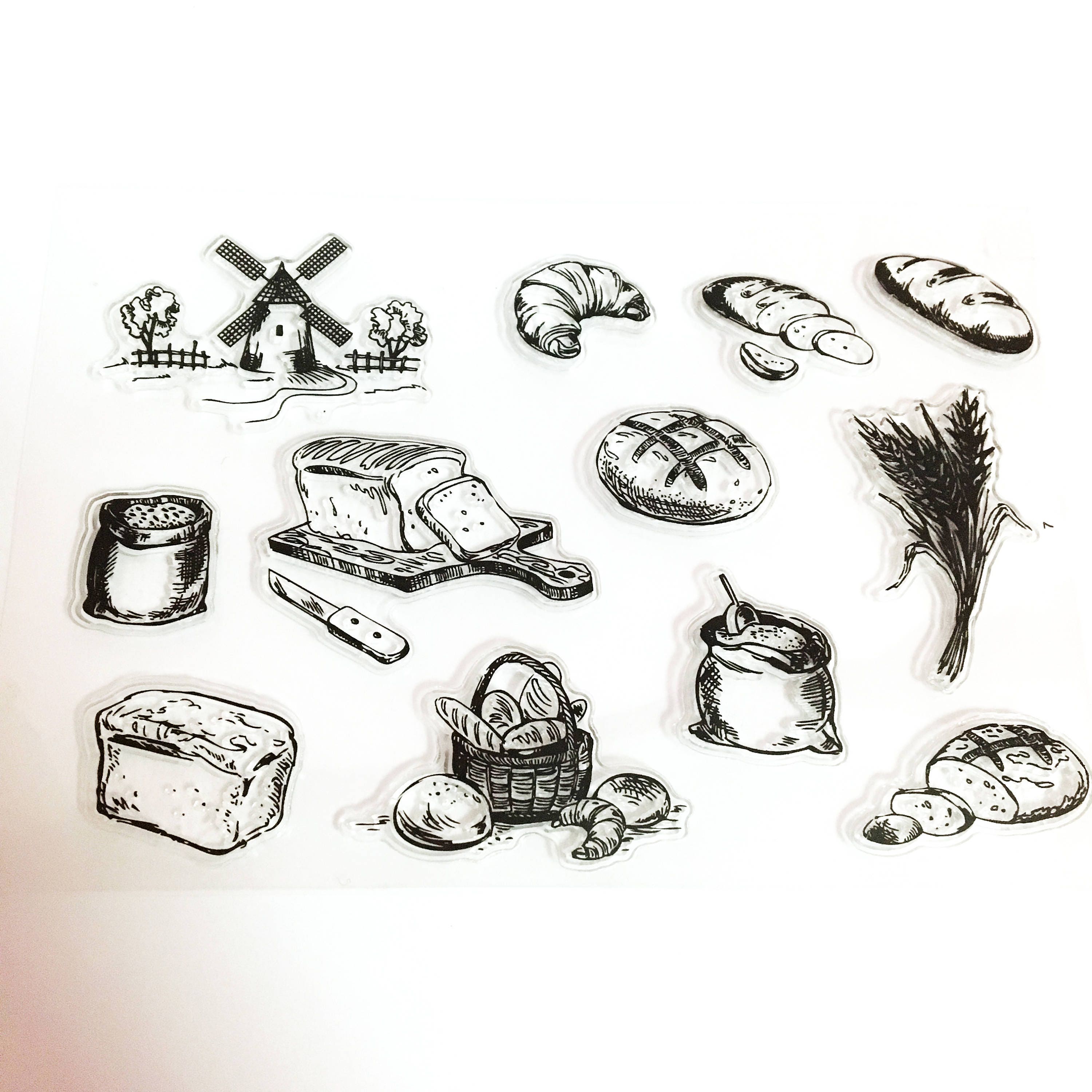 Bread Stamp Bakery Pastry Clear Transparent Stamp Vintage - Etsy