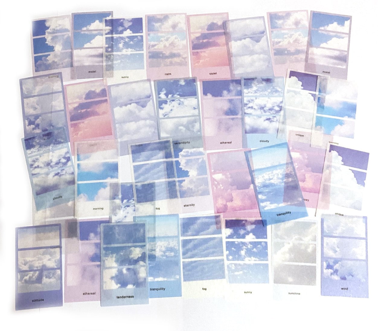 40 Pcs Cloudy Sky Washi Sticker Window Scrap Booking Bullet - Etsy