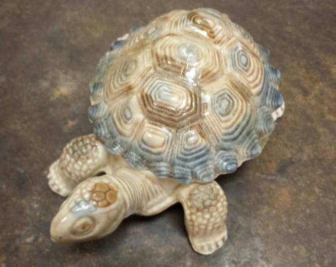 English WADE PORCELAIN TURTLE Trinket Box, Ring Holder, Lid Wildlife ...