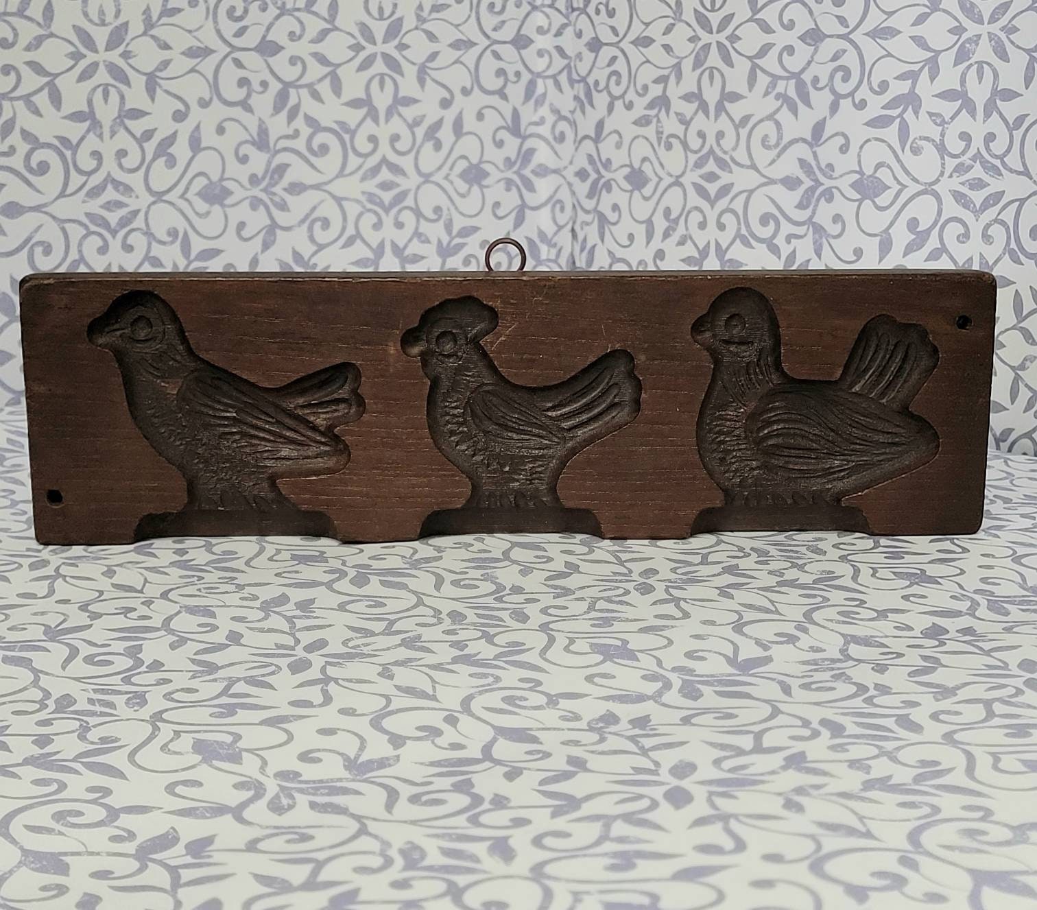 Wooden Mold, Bird Theme, Vintage Hand-carved Chocolate/butter This ...