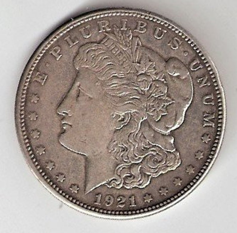 Morgan 1921 Silver Dollar Denver Mint Mark, - Etsy