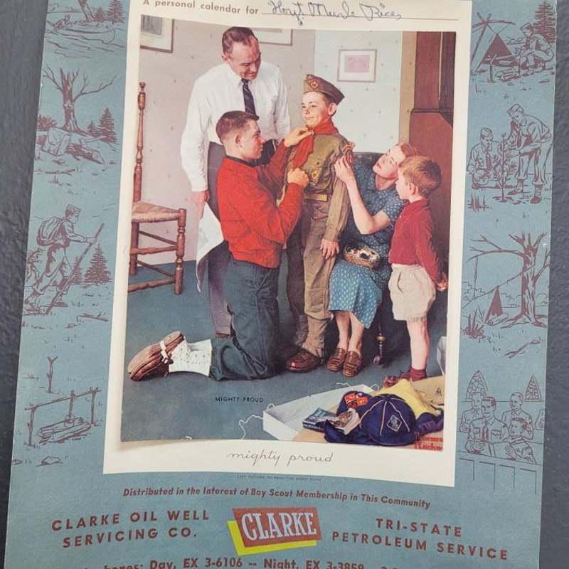 1958 Calendar - Etsy