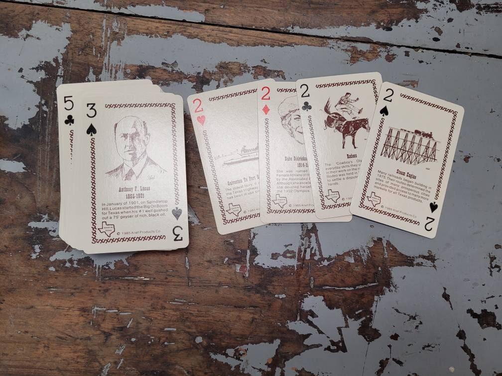 1836-1986 Texas Sesquicentennial Commemorative Playing Cards-53 ...