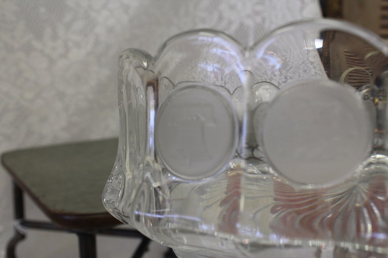 Fostoria Coin Glass Bowl 1970's Pattern Nice Serving | Etsy