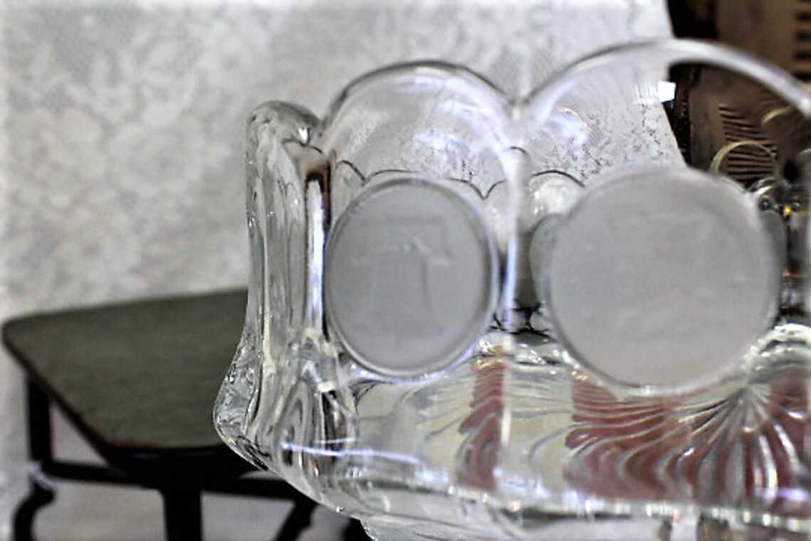 Fostoria Coin Glass Bowl 1970's Pattern Nice Serving - Etsy