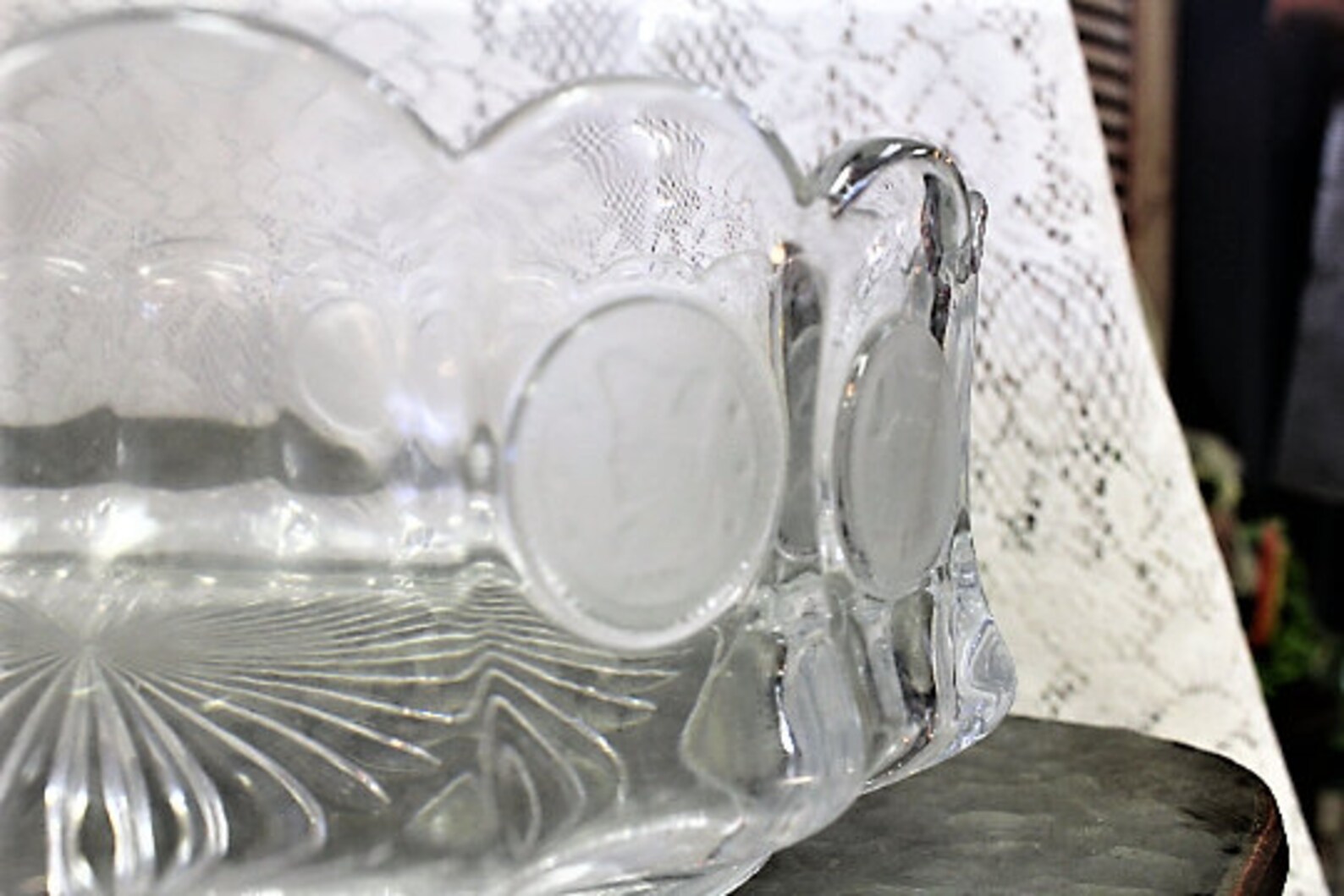 Fostoria Coin Glass Bowl 1970's Pattern Nice Serving - Etsy