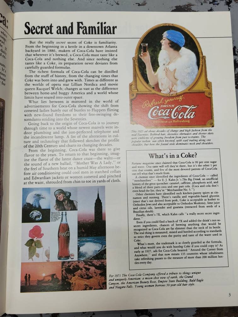 Book the Wonderful World of Coca-cola Magazine, Copyright 1978 - Etsy