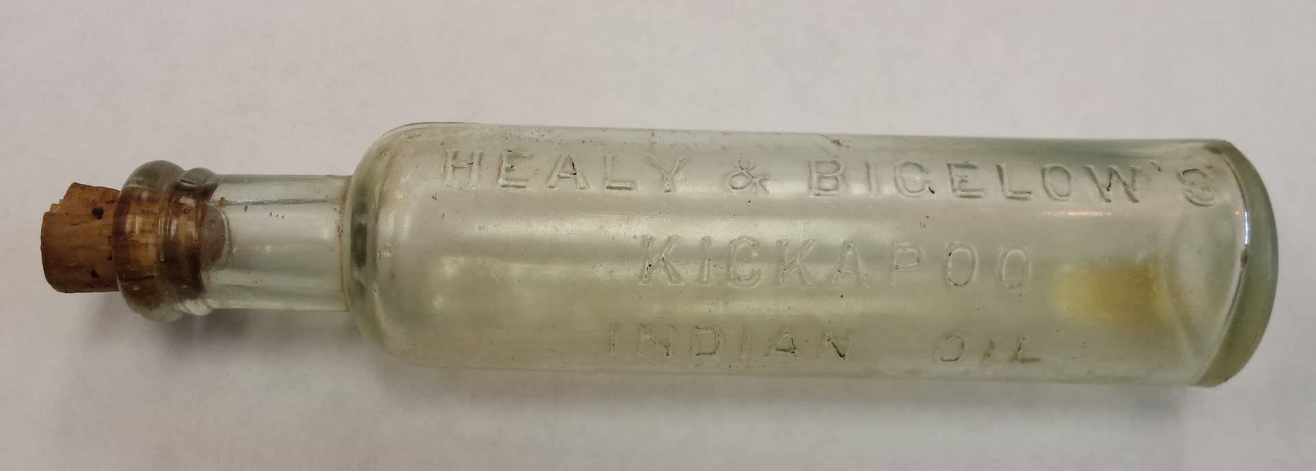 Healy & Bigelow's Kickapoo Indian Oil Bottle Circa 1906-1920 With Cork ...
