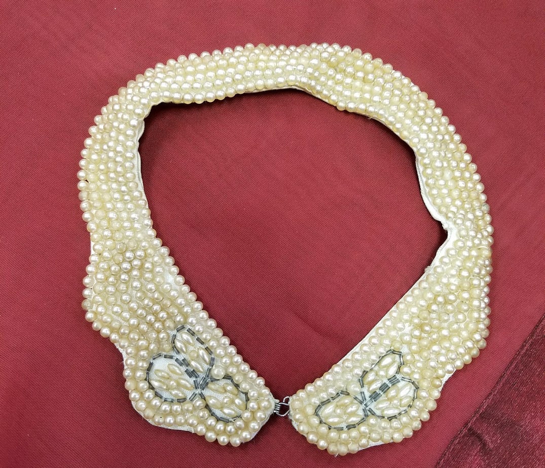 1950's Pearl Collar by Truly Regal of Japan Art Craft, Original Label ...
