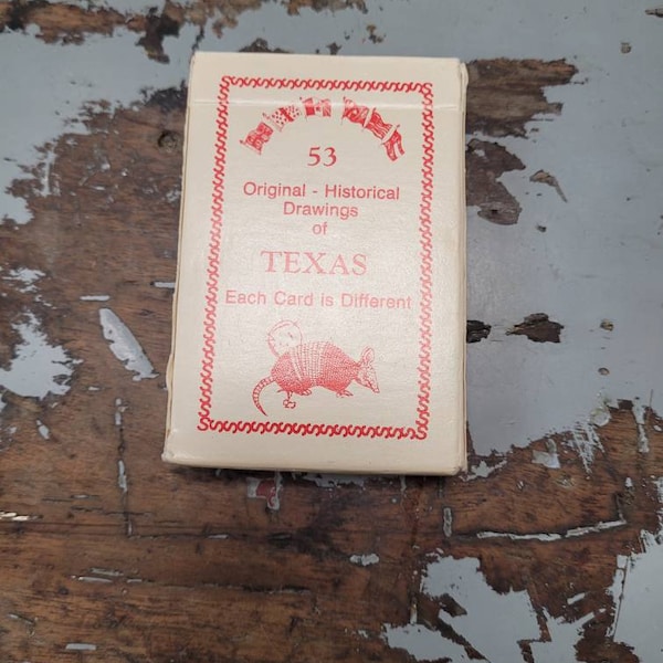 Texas Deck of Cards - Etsy
