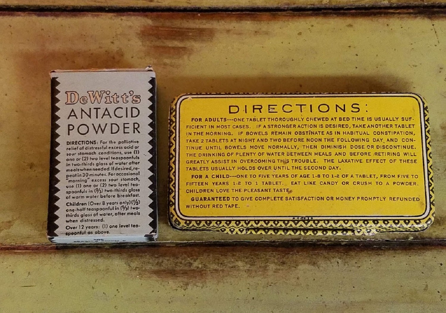 Two Vintage Medicines From 1920's-1930's Era, Pinex Laxatives Ft Wayne ...