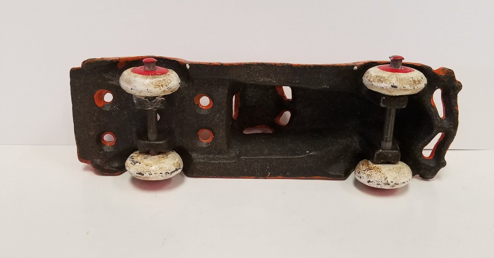 1930s HUBLEY Orange Cast Iron Pick-up Truck Collectible Toy Pick-up 5 ...