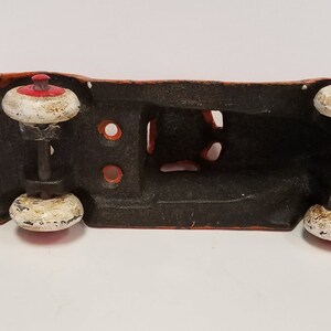 1930s HUBLEY Orange Cast Iron Pick-up Truck Collectible Toy Pick-up 5 ...