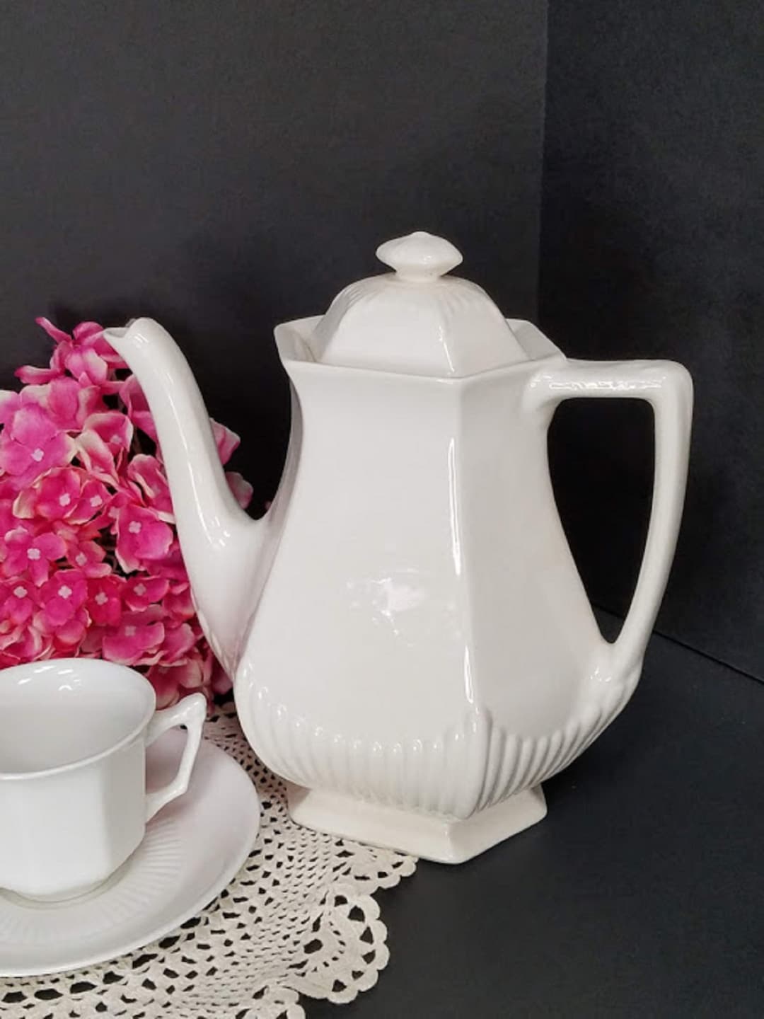 1963 Wm Adam's & Sons Real English Ironstone Coffee/teapot Beautiful ...