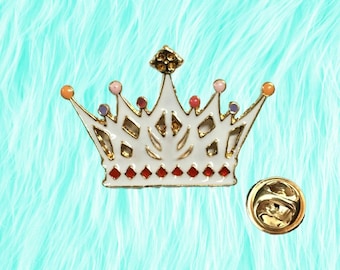 Crown lapel pin | Etsy